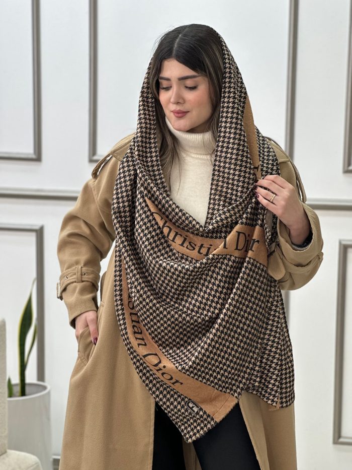 روسری ژاکارد قواره 110 پروانه (1885) – فروشگاه فران لند | شال و روسری